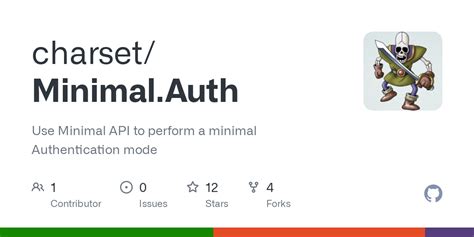 Github Charsetminimalauth Use Minimal Api To Perform A Minimal Authentication Mode
