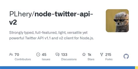 GitHub PLhery Node Twitter Api V Strongly Typed Full Featured Light Versatile Yet