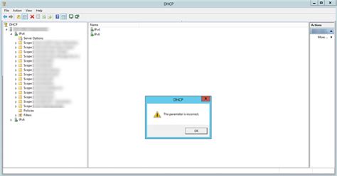 DHCP Server The Parameter Is Incorrect Falscher Parameter Der Windows Papst IT Blog Walter