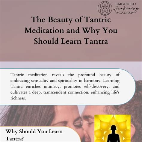The Beauty Of Tantric Meditation And Why You Should Learn Tantra Pdf