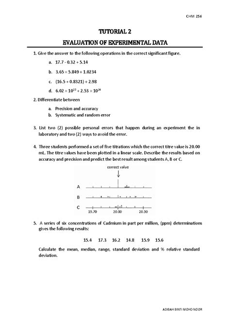chm256 tutorial 2 chm 256 adibah binti mohd noor tutorial 2
