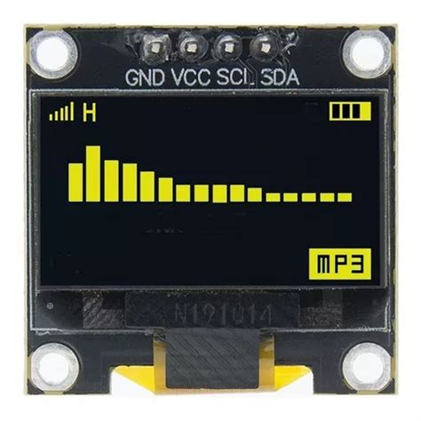 Display Gr Fico Amarelo I C Serial Oled X Poleg