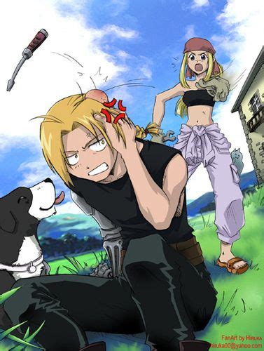 Edward Elric And Winry Rockbell Fan Art Geez Woman Fullmetal