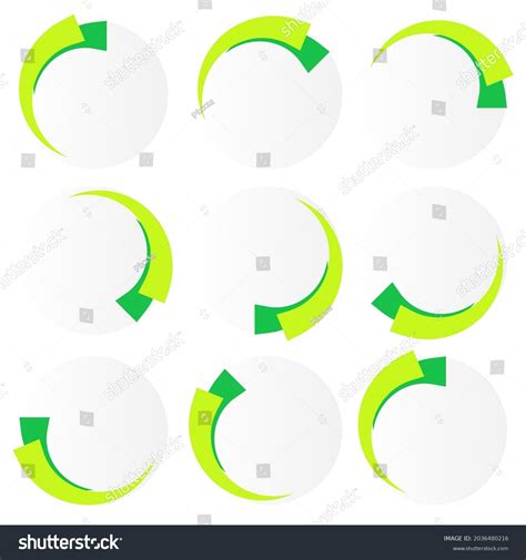 Segmented Circle Circular Preloader Buffer Progress Stock Vector