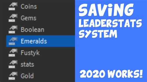 How To Make Saving Leaderstats Roblox Studio Easy YouTube