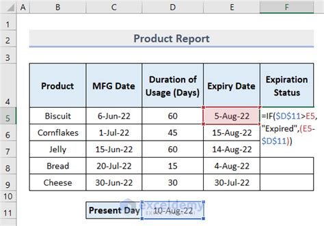 How To Calculate Remaining Shelf Life Percentage In Excel With Easy Steps