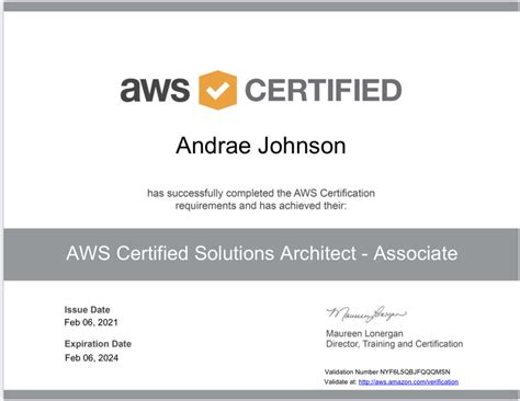 Andrae Johnson On Linkedin Aws Cert Certification Certified Certifications Training 16