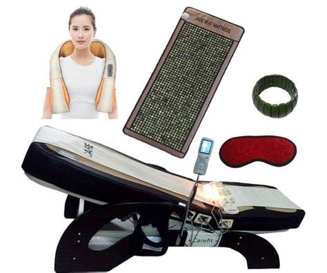Carefit Latest Trusted Jade Thermal Massage Bed 5000 Gold Full Body