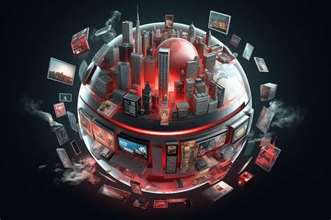 Premium Ai Image Globalization Globe Poster Background With Globe
