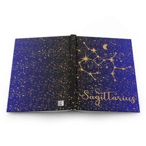 Sagittarius Constellation Zodiac Astrology Hardcover Journal Matte Etsy