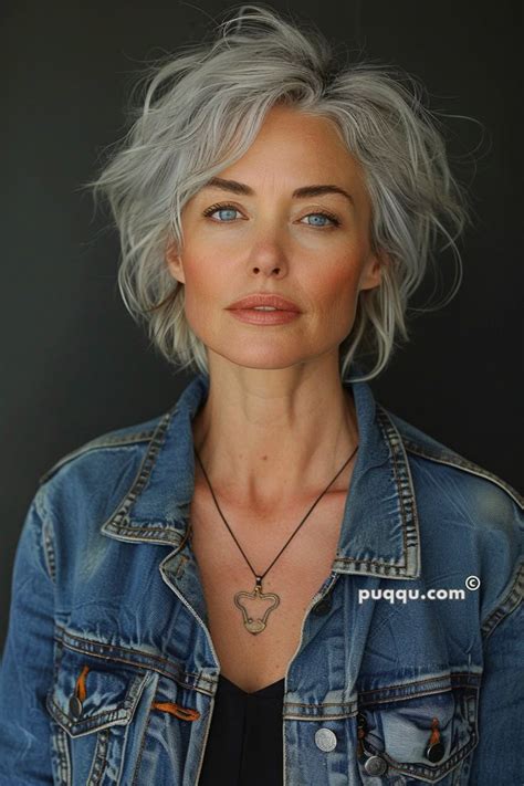 Stunning Pixie Haircuts To Rock Your Gray Hair Puqqu Haircut Gray