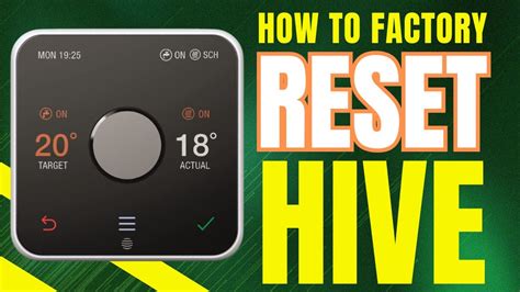 Factory Reset Hive Thermostat Quick And Easy Youtube