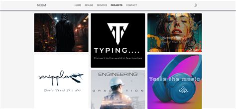 My Portfolio HTML CSS JS Template مستقل
