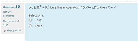 Solved Let L R3 R3 Be A Linear Operator If Lxly Then