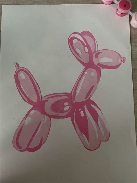 Собачка из шарика🎀🎨🖌️ в 2025 г Чертежи маркером Рисование на шарах Артбуки