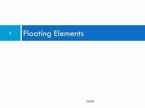 PPT Floating Elements PowerPoint Presentation Free Download ID