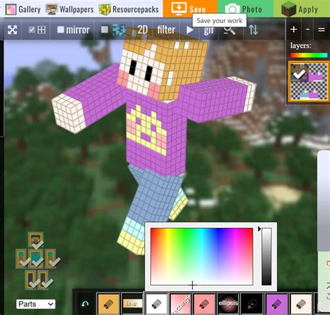 【マイクラpc統合版】オリジナルスキンの簡単な作り方・手順【novaskin】｜ピクセルのすばこ