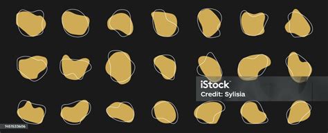 Amorphous Blob Shapes Flat Style Design Stock Illustration Download