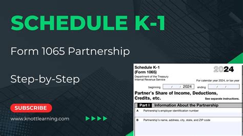 2024 Schedule K-1 Form 1065 Walkthrough - YouTube