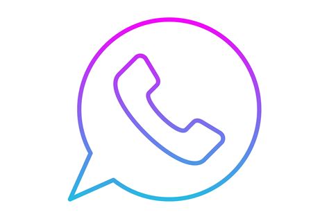 Whatsapp Line Gradient Icon Graphic By Maan Icons · Creative Fabrica