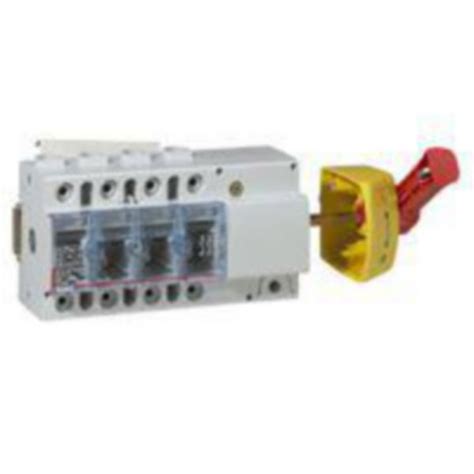 Vistop Isolating Switch 4 Poles 100a With Redyellow Side Handle