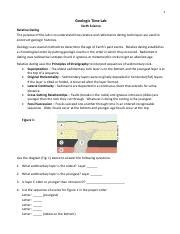 LB Geologic Time Lab Pdf Geologic Time Lab Earth Science Relative Dating The Purpose Of