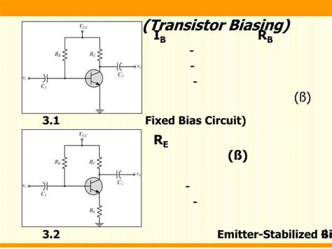 Transistor Bias Circuit Ppt