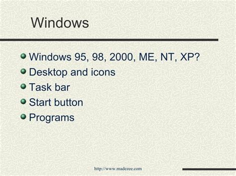 Windows Operating System PPT