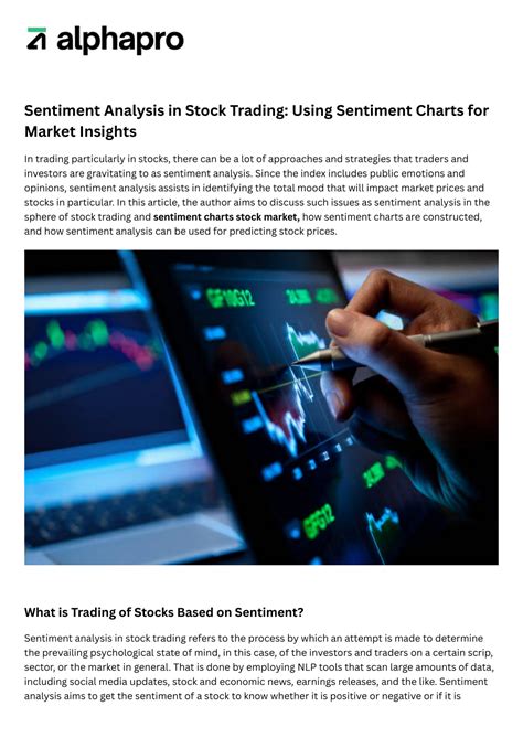 Ppt Sentiment Analysis In Stock Trading Using Sentiment Charts For
