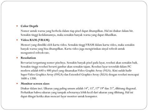 Perakitan Komputer Perkembangan Teknologi Komputer Perangkat Input Dan Output Ppt
