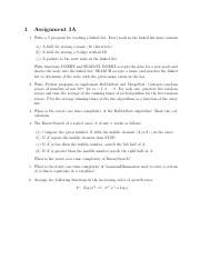 Assignment3A Pdf 1 Assignment 3A 1 Write A C Program For Creating A