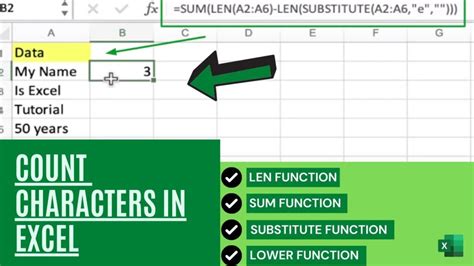 How To Count Characters In Excel ExcelTutorial