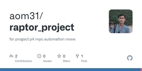 GitHub Aom31 Raptor Project For Progect P4 Mpc Automation Move
