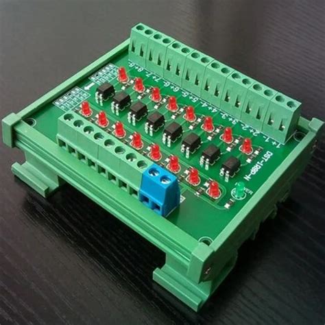 DIYmore Módulo de aislamiento de 24V a 5V optoacoplador de 8 canales DST 1R8P N P placa de