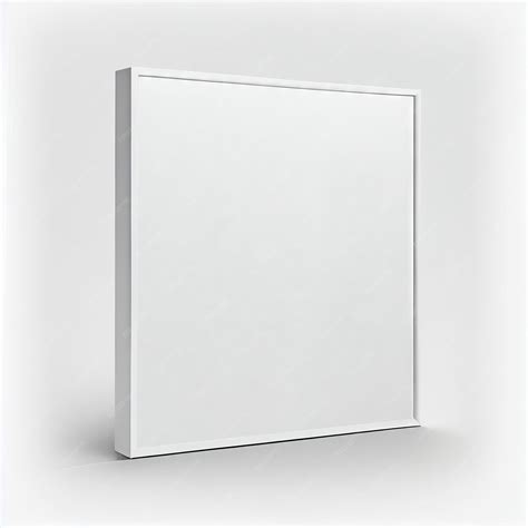 Premium Photo White Frame Realistic Square Frames White Blank Picture