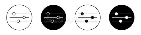 Filter Button Icon Isolated On White Background Stock Vector