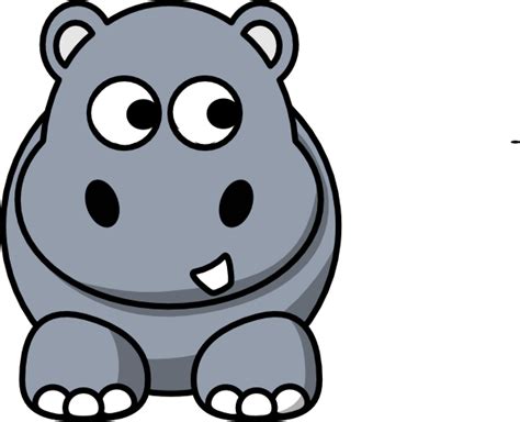 Hippo Looking Right Clip Art At Vector Clip Art Online