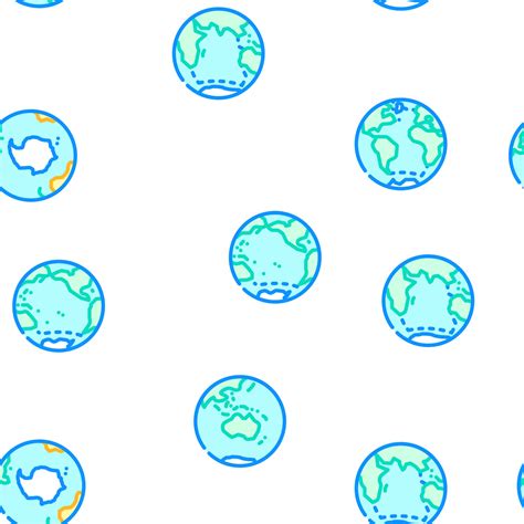 Earth World Globe Planet Vector Seamless Pattern 21753363 Vector Art At