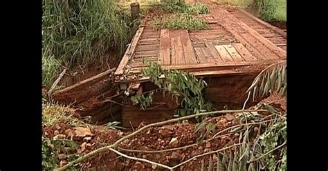 G1 Queda De Ponte Em Estrada Atrapalha Rotina De Moradores Em