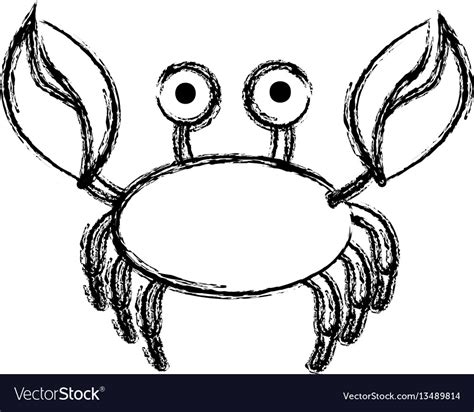 Monochrome Blurred Contour With Border Crown Vector Image