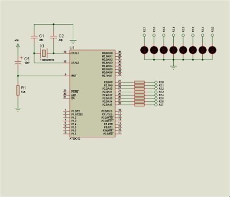 At89c52 Applications Examples Proteus Isis Circuits 10 Projects