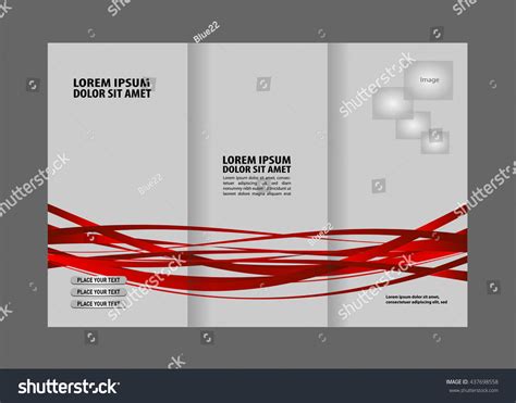 Corporate Tri Fold Brochure Vector Illustration Stock Vector Royalty Free Shutterstock