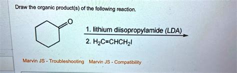 Solved Draw The Organic Product S Of The Following Reaction Lithium