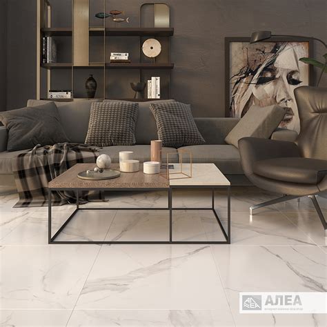 Керамогранит для пола Carrara Premium White белый 600х600 мм купить в