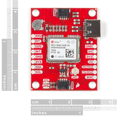 sparkfun gps breakout neo m9n u fl qwiic melopero electronics