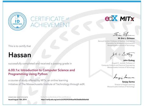 11 Best Mooc Certificate Images On Pinterest Certificate Envelope
