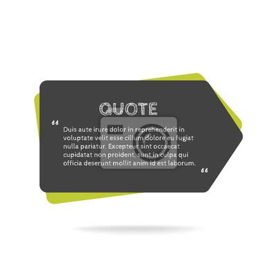 Quotation Mark Speech Bubble Empty Quote Blank Citation Template Wall Stickers Extracted