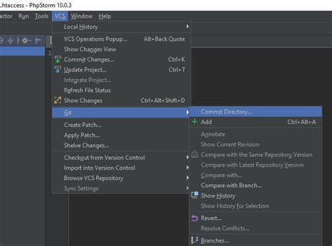 Phpstorm Git