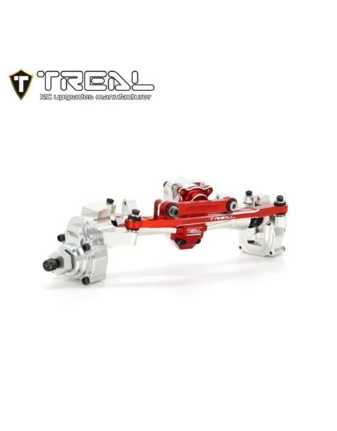 Trlx003dwbryb Scx24 Front Portal Axle Complete Kit Aluminum Sliver My