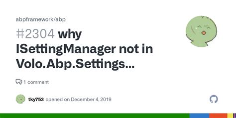 Why Isettingmanager Not In Volo Abp Settings Module Issue